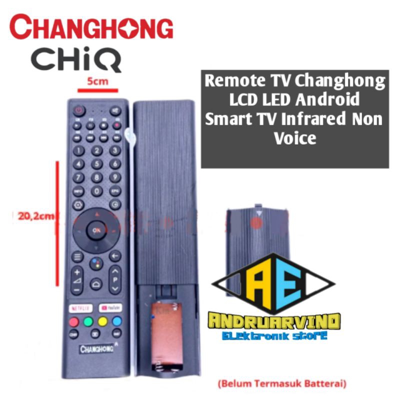 Jual Remote TV Changhong / Chiq LCD LED Android Smart TV Infrared Non ...