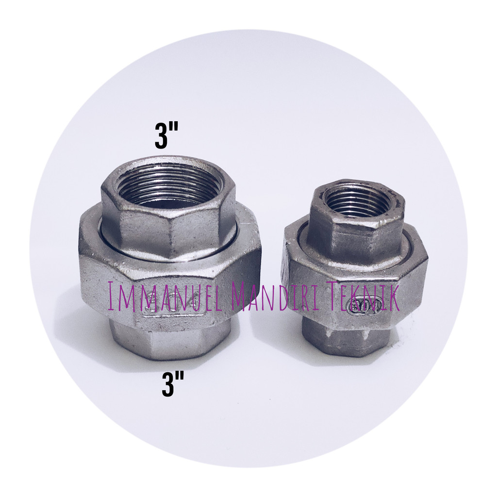 Jual Union 3 inch stainless / Watermur stainless 3 inch | Shopee Indonesia