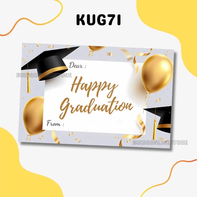 Jual Kartu Ucapan Happy Graduation Stiker Label Selamat Wisuda Hari ...