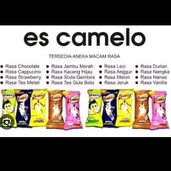 Jual Bahan Es Camelo Bubuk Es Camelo 1 Renteng / isi 10 sachet | Shopee ...
