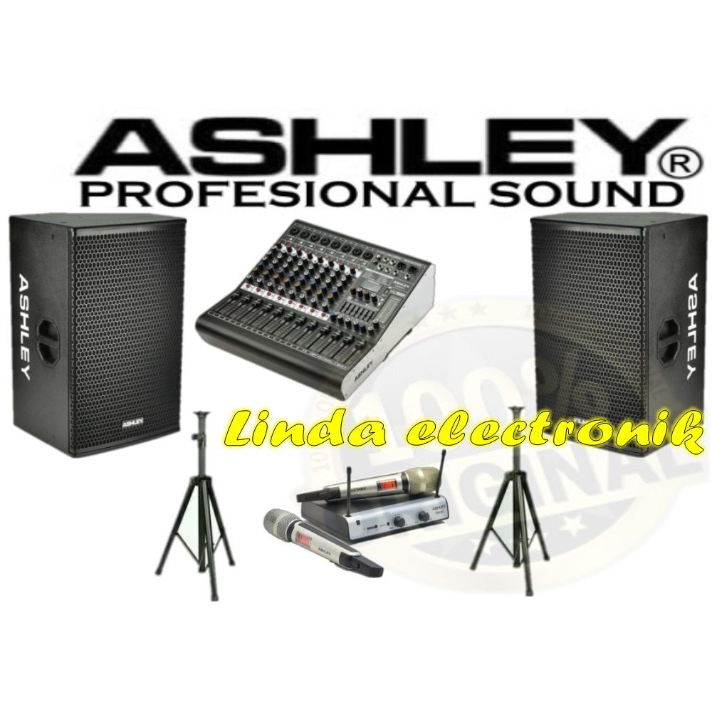 Jual paket sound system indoor outdoor ashley xman15p lm800p 15 inch ...