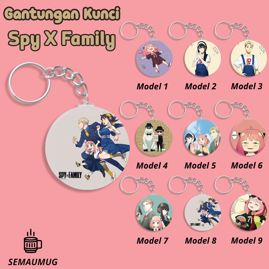 Jual GANTUNGAN KUNCI SPY X FAMILY ANYA KADO GANCI BULAT ANIME LUCU ...