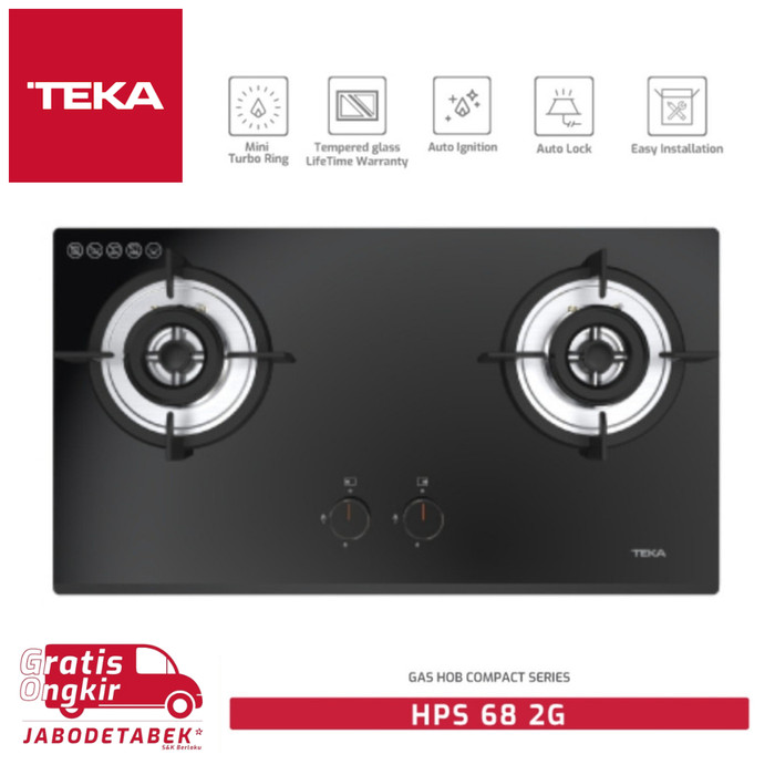 Jual TEKA Kompor Gas Tanam HPS 68 2G Compact Gas Hob 2 Tungku | Shopee Indonesia