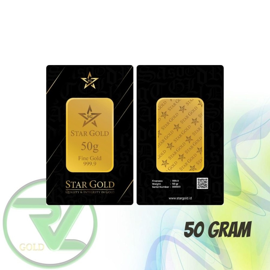 Jual Rvl Gold Logam Mulia StarGold 50 Gram | Shopee Indonesia
