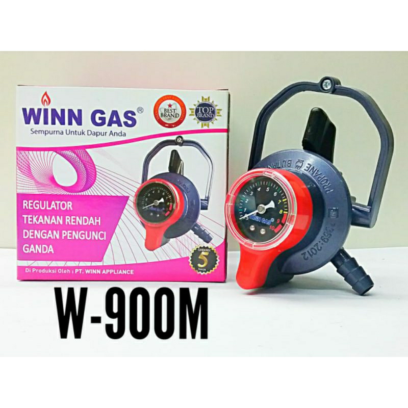 Jual Regulator winn gas W-900 M/ regulator gas dilengkapi pengunci ...