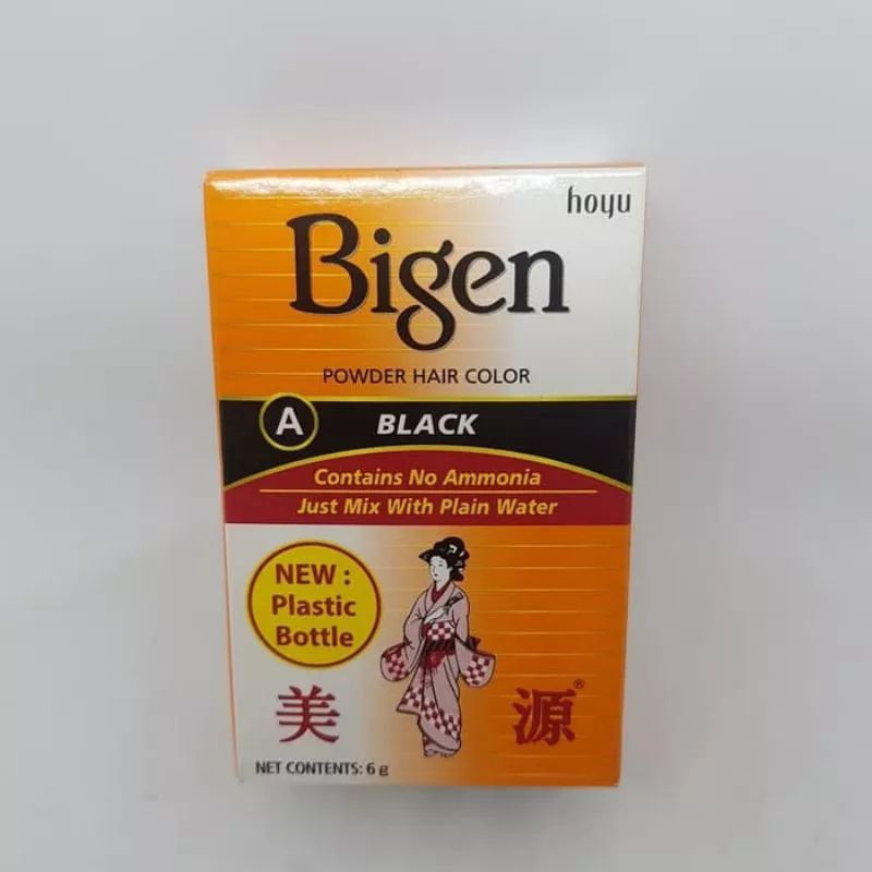 Jual Bigen powder hair color black 6gr | Shopee Indonesia