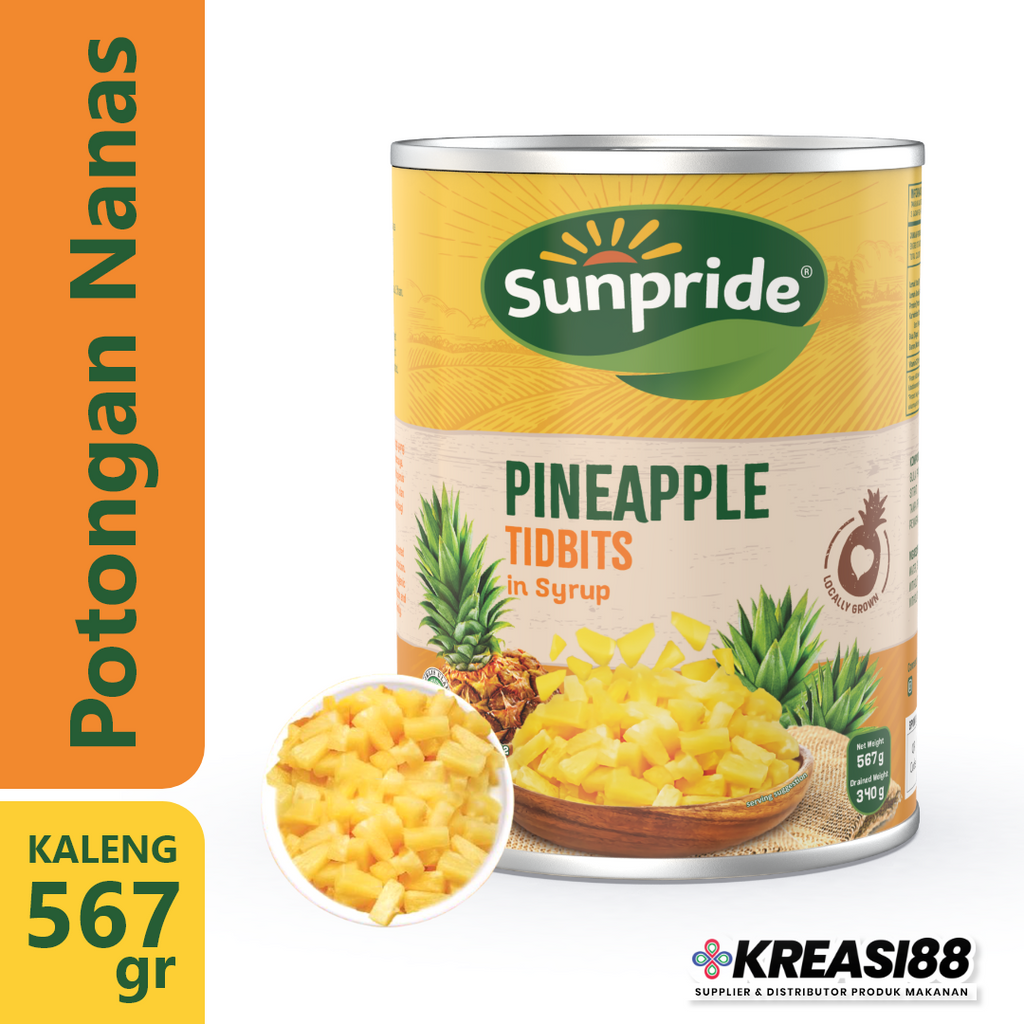 Jual Sunpride Potongan Nanas Tidbits Dalam Sirup / Pineapple Tidbits In ...