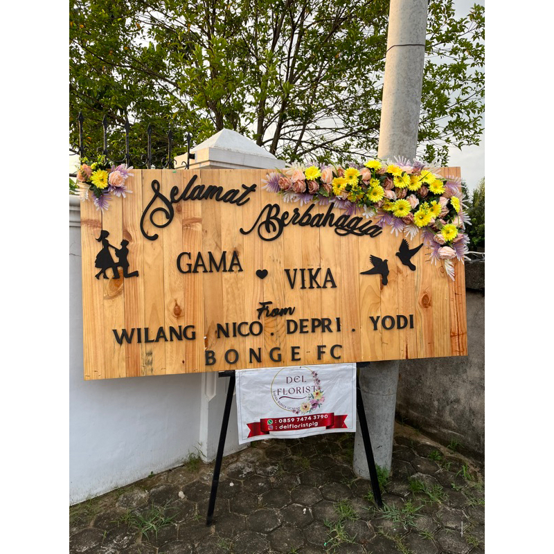 Jual Papan Bunga Rustic HPL | Shopee Indonesia