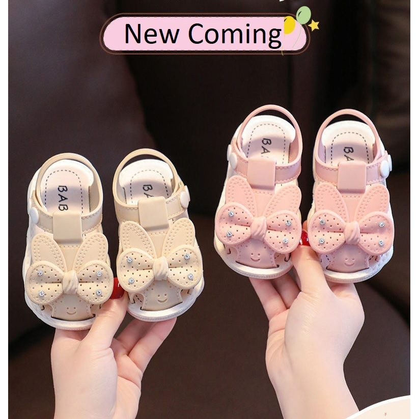 Jual NEW Sepatu sandal anak perempuan motif pita kelinci kualitas ...