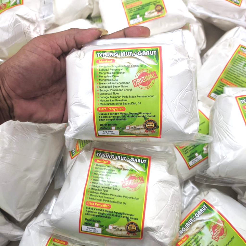 Jual Tepung irut/ Pati Garut#tepung sagu Pati irut/umbi Garut asli@1kg ...