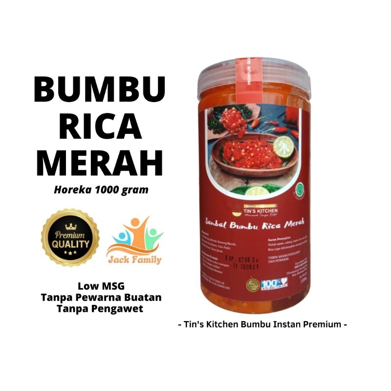 Jual BUMBU RICA HIJAU RICA MERAH HOREKA 1KG BUMBU INSTAN TINS KITCHEN ...