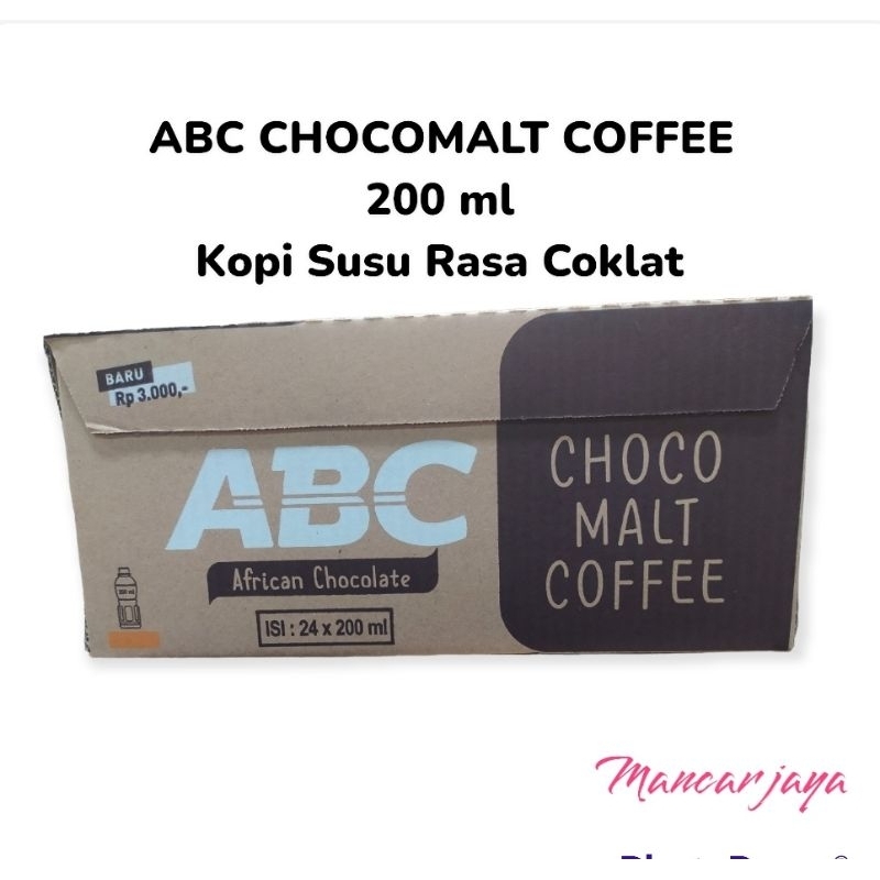 Jual ABC CHOCOMALT COFFEE ISI 24 BOTOL | Shopee Indonesia