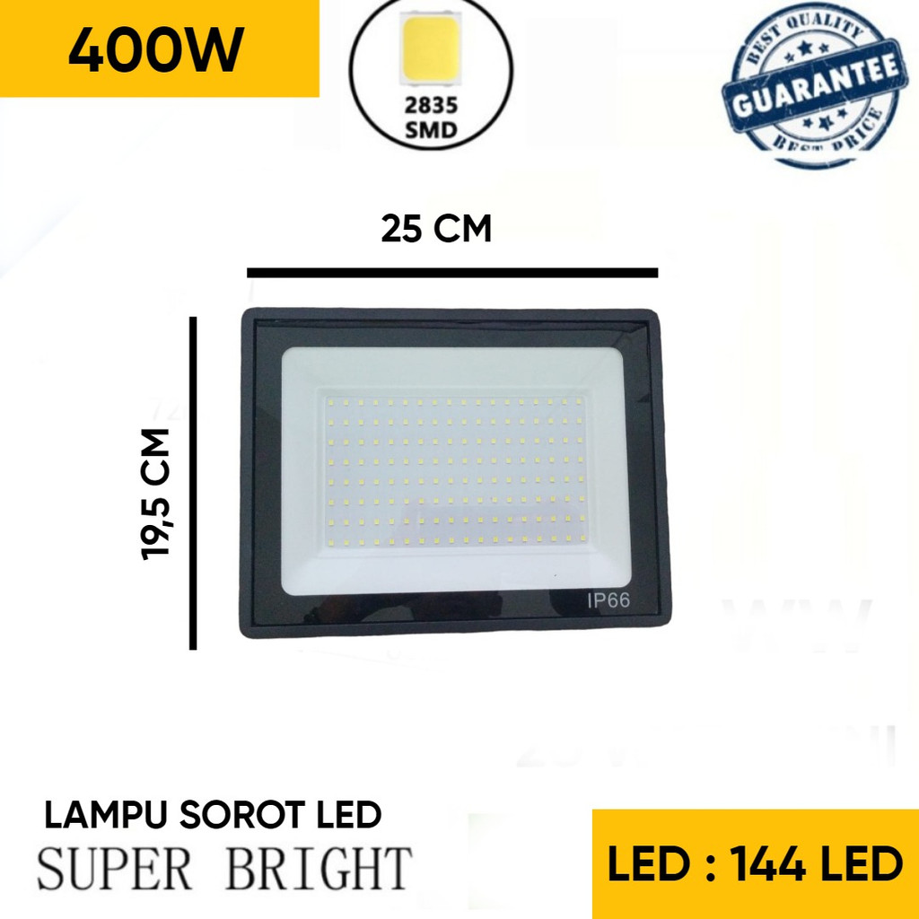 Jual LAMPU SOROT LED 20W 30W 50W 100W 200W 400W / LAMPU OUTDOOR SUPER TERANG | Shopee Indonesia