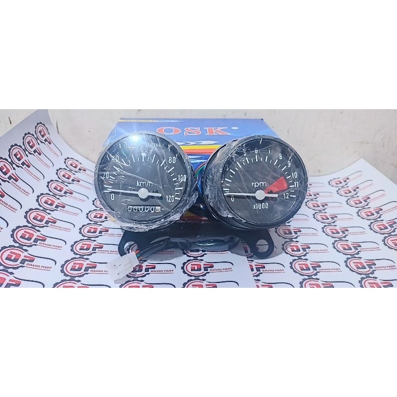 Jual Speedometer digital spido kilometer assy cb125 CB100 original import set breket glatik ...