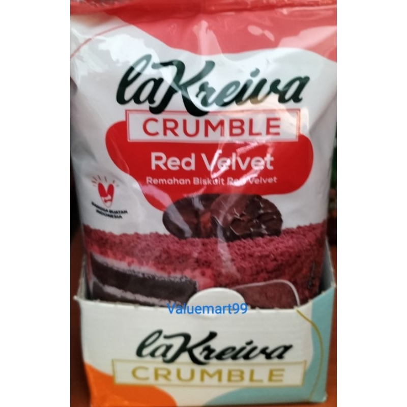 Jual Lakreiva Crumble Red Velvet kemasan 250gr | Shopee Indonesia