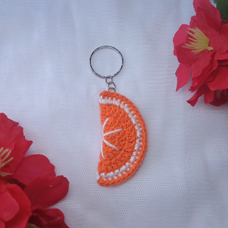 Jual Gantungan Kunci Rajut Buah-Buahan | Ganci Rajut Buah-Buahan | Shopee Indonesia