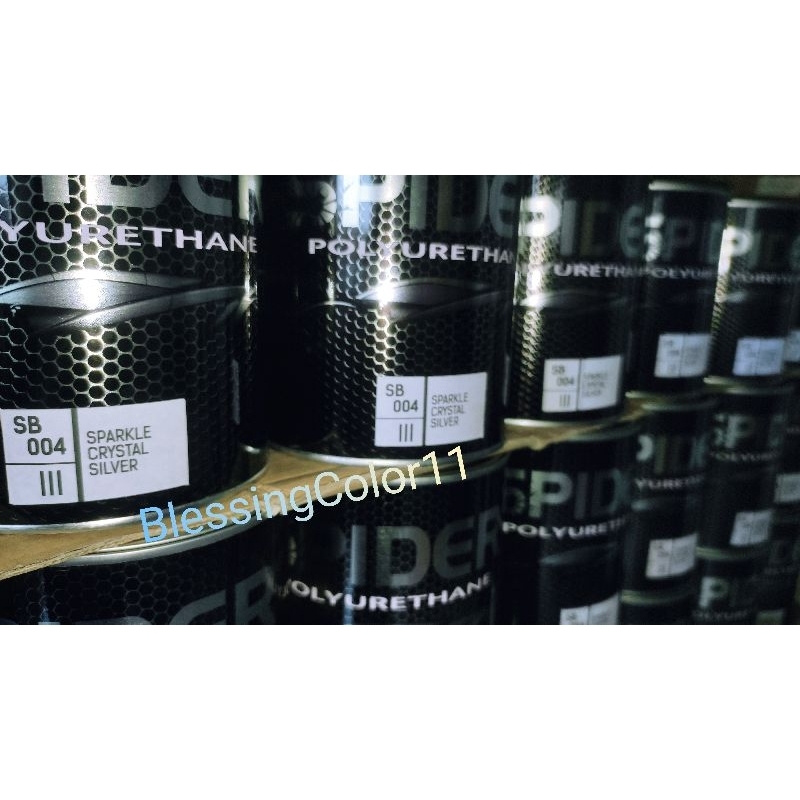 Jual Cat Polyurethane (Pu) 1L Spider Sb 004 Sparkle Crystal Silver ...