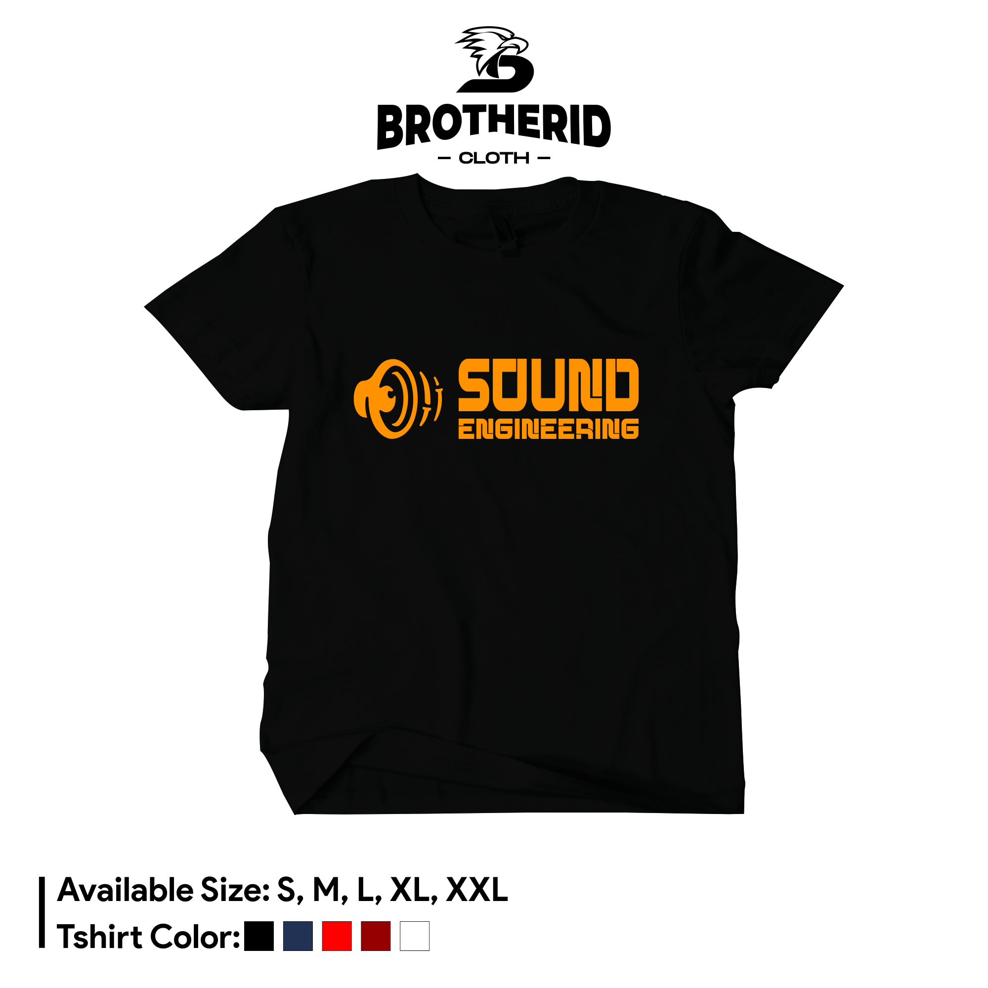 Jual Kaos Sound Engineering Engineer Baju Operator Audio System Sistem ...