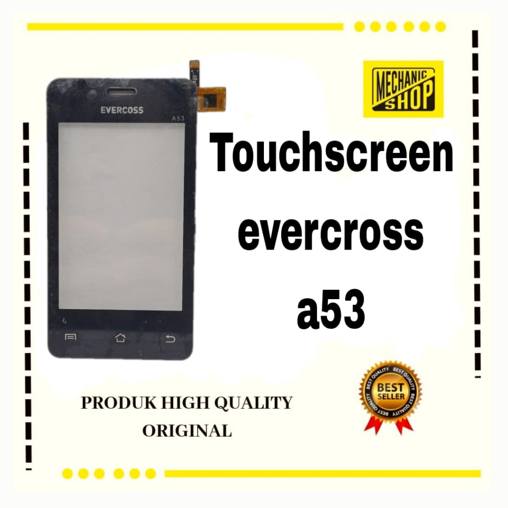 Jual TOUCH SCREEN EVERCOSS A53 + IC ( BLACK ) | Shopee Indonesia