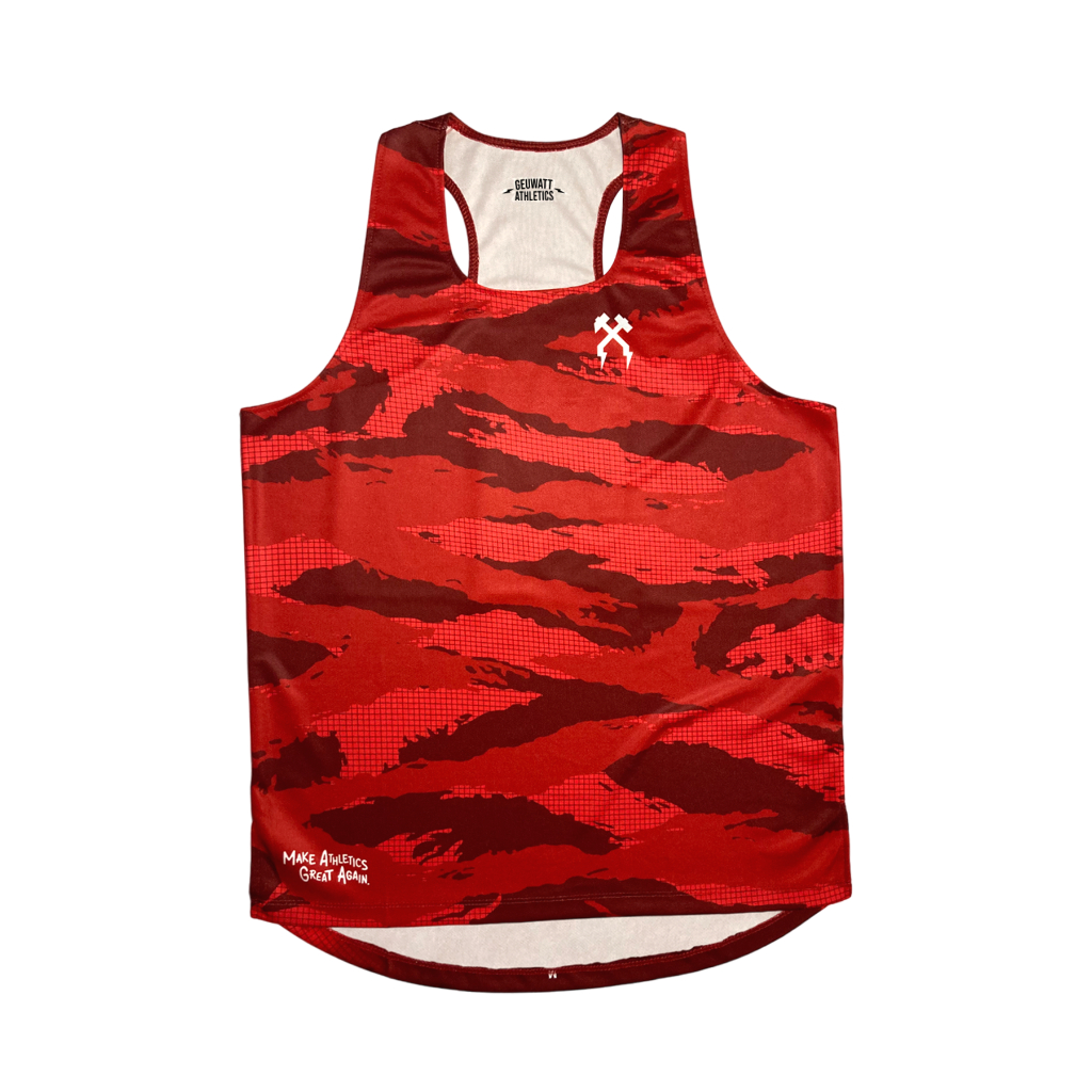 Jual geuwatt Aerofast Racing Running Singlet - Red Camo | Shopee Indonesia