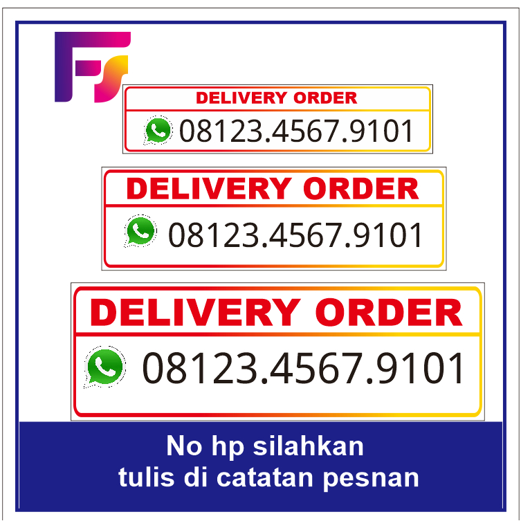 Jual Stiker waterproff delivery order | Shopee Indonesia