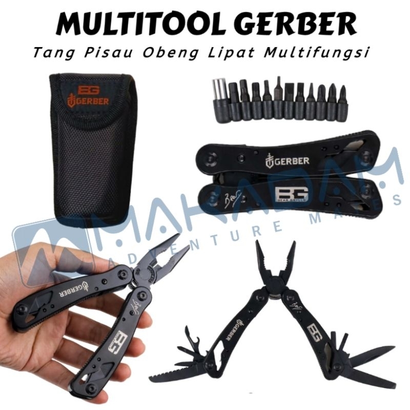 Jual Gerber Multi tools tang pisau gergaji obeng lipat multi fungsi survival | Shopee Indonesia