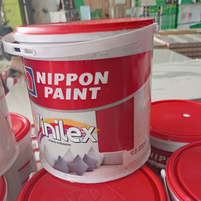 Jual CAT NIPPON PAINT VINILEX 918 CHRYSAN WHITE 5KG | Shopee Indonesia