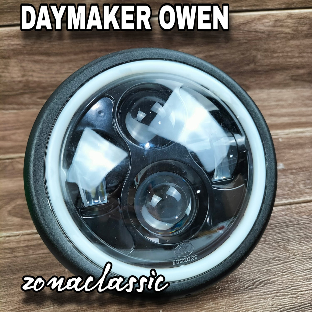 Jual Headlamp Daymaker Owen LED Angel Eye Lampu depan CB Custom Japstyle Vixion GL Tiger MP ...
