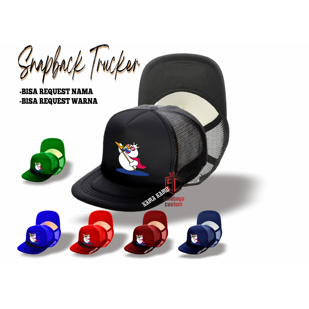 Jual Snapback truker hat mixue nyanyi prmium high quality | Shopee Indonesia