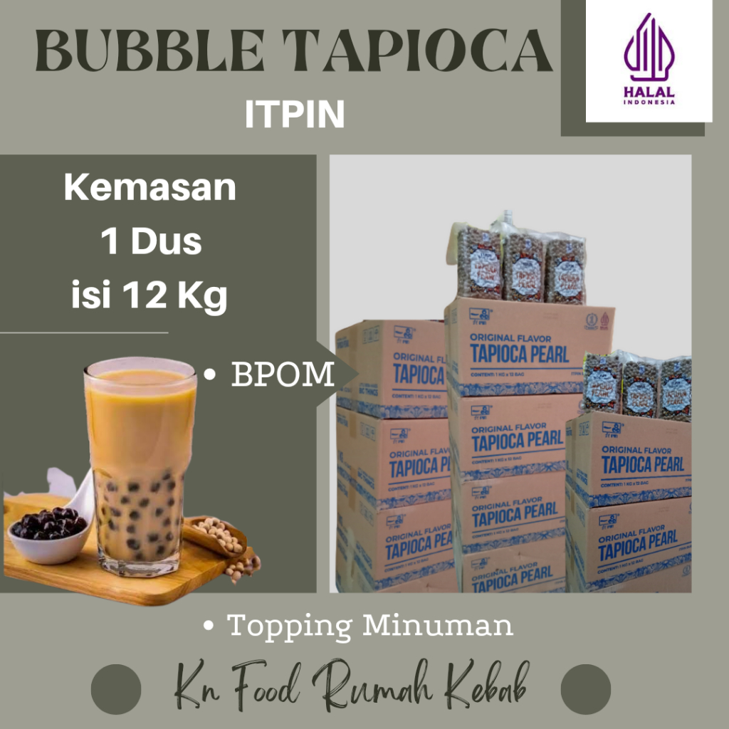 Jual 1 dus boba pearl 12 kg bubble tapioca pearl | Shopee Indonesia