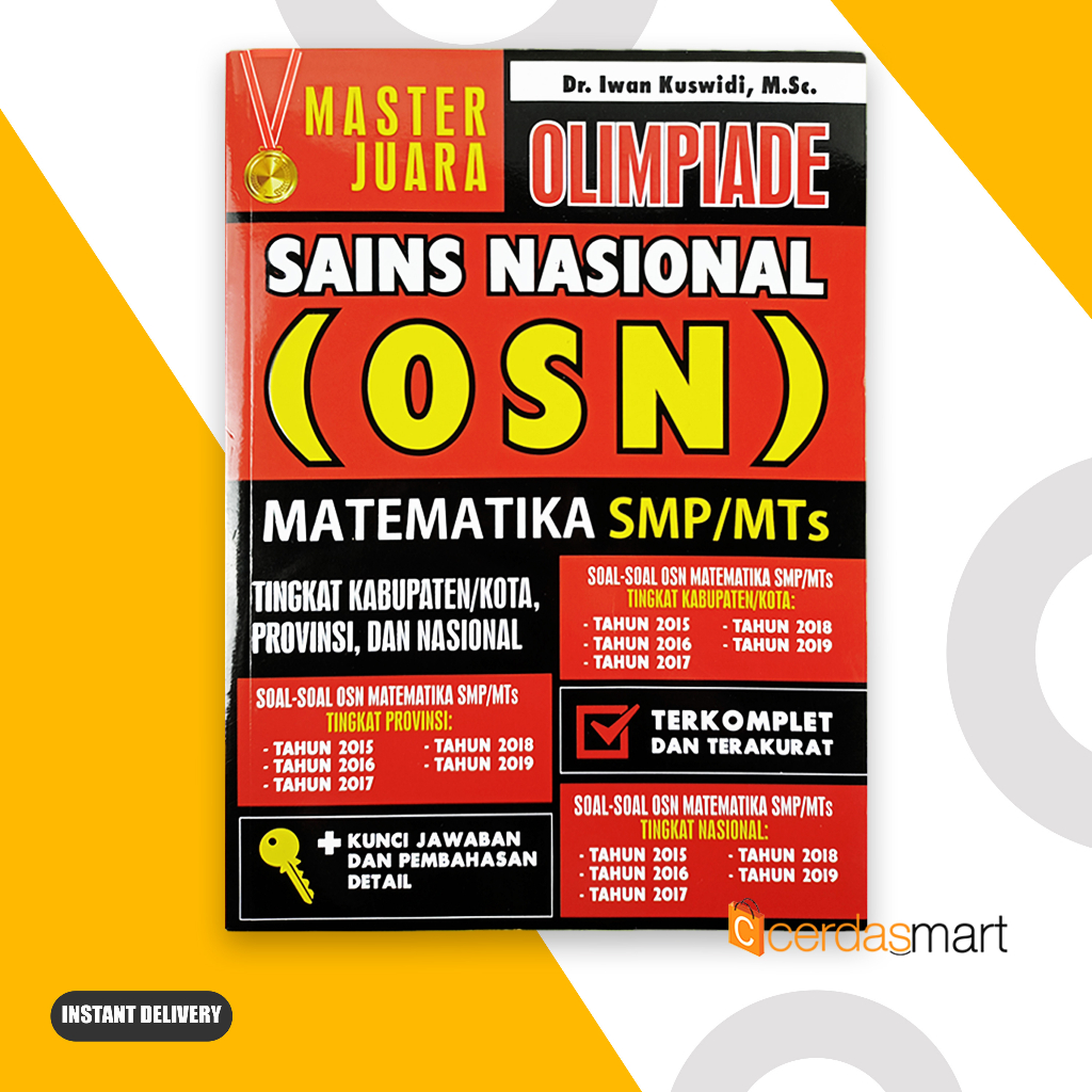 Jual Buku Sekolah : Master Juara Olimpiade Sains Nasional (OSN) Matematika SMP/MTS | Shopee ...