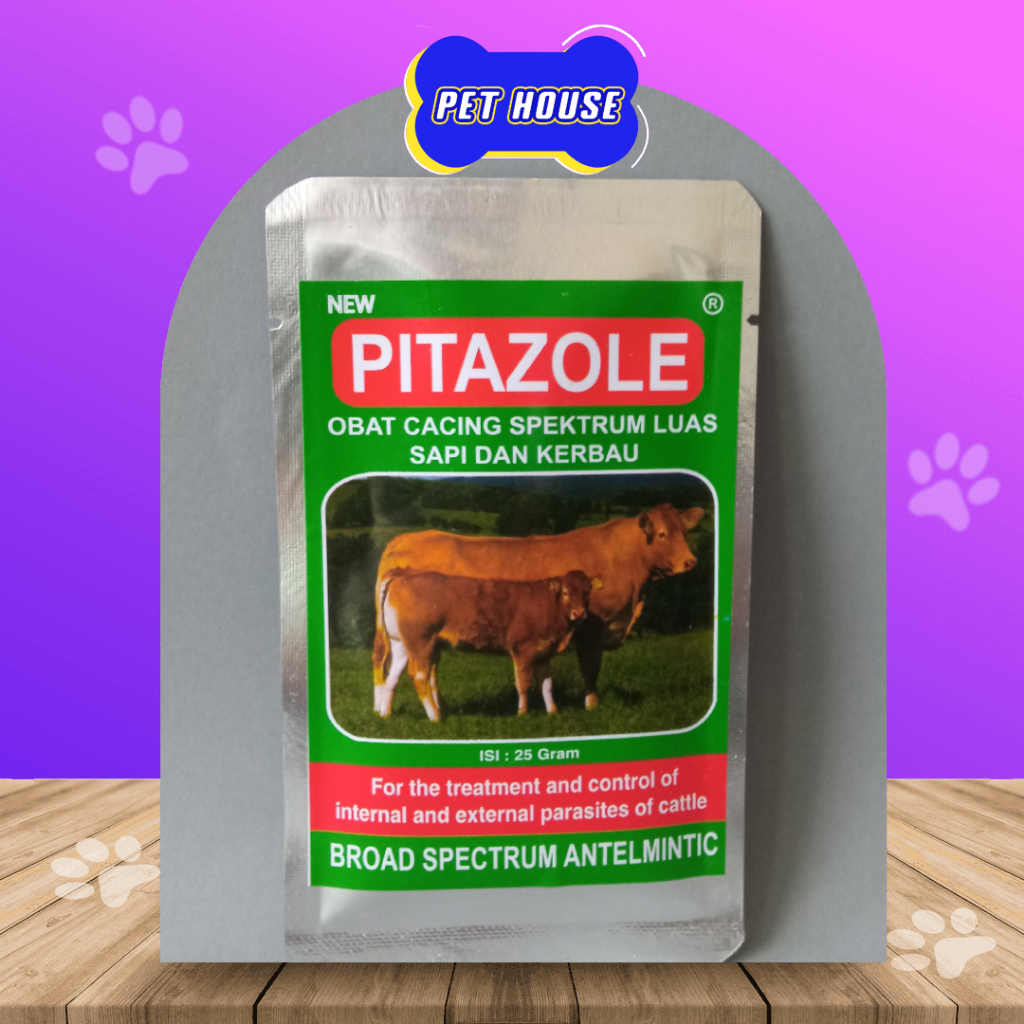 Jual PITAZOLE SAPI SERBUK 25GR - OBAT CACING SAPI KERBAU DAN TERNAK ...