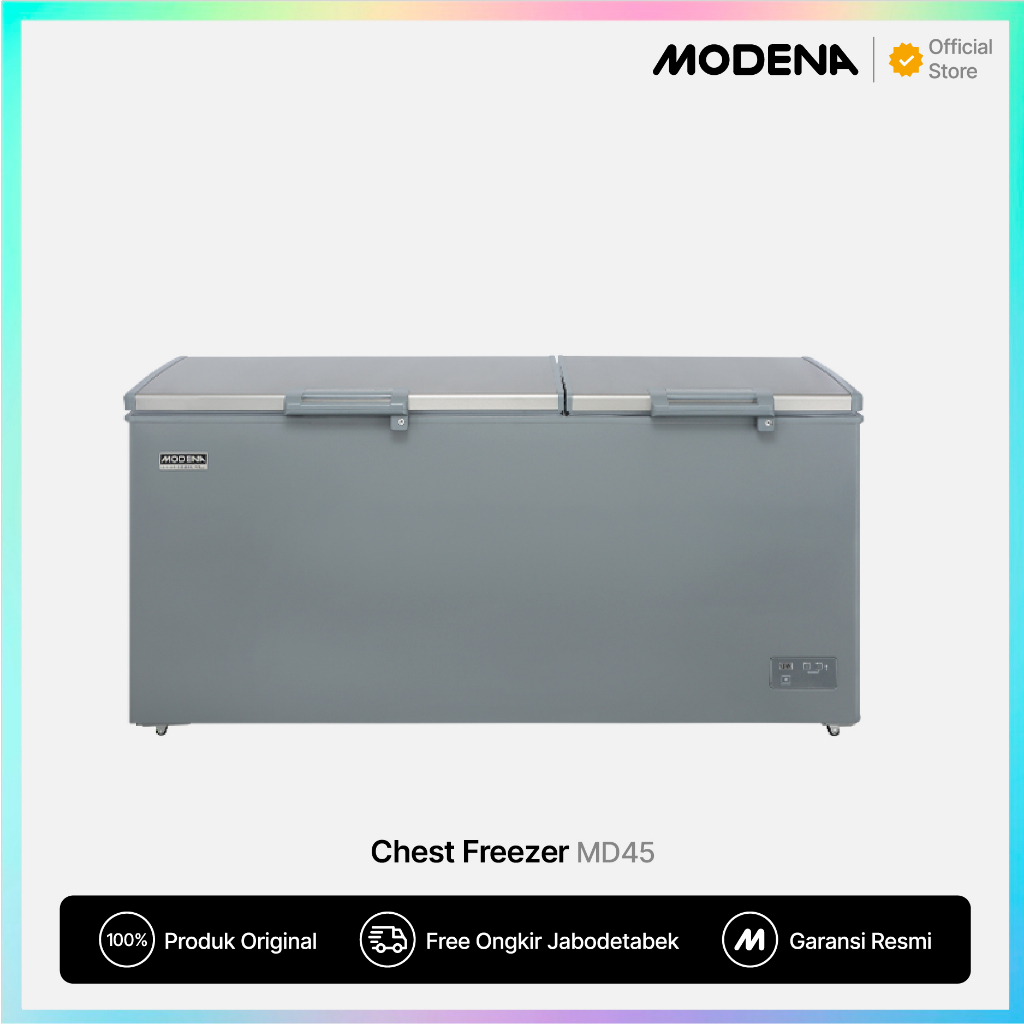 Jual MODENA Chest Freezer - MD 45 (430 Liter) | Shopee Indonesia