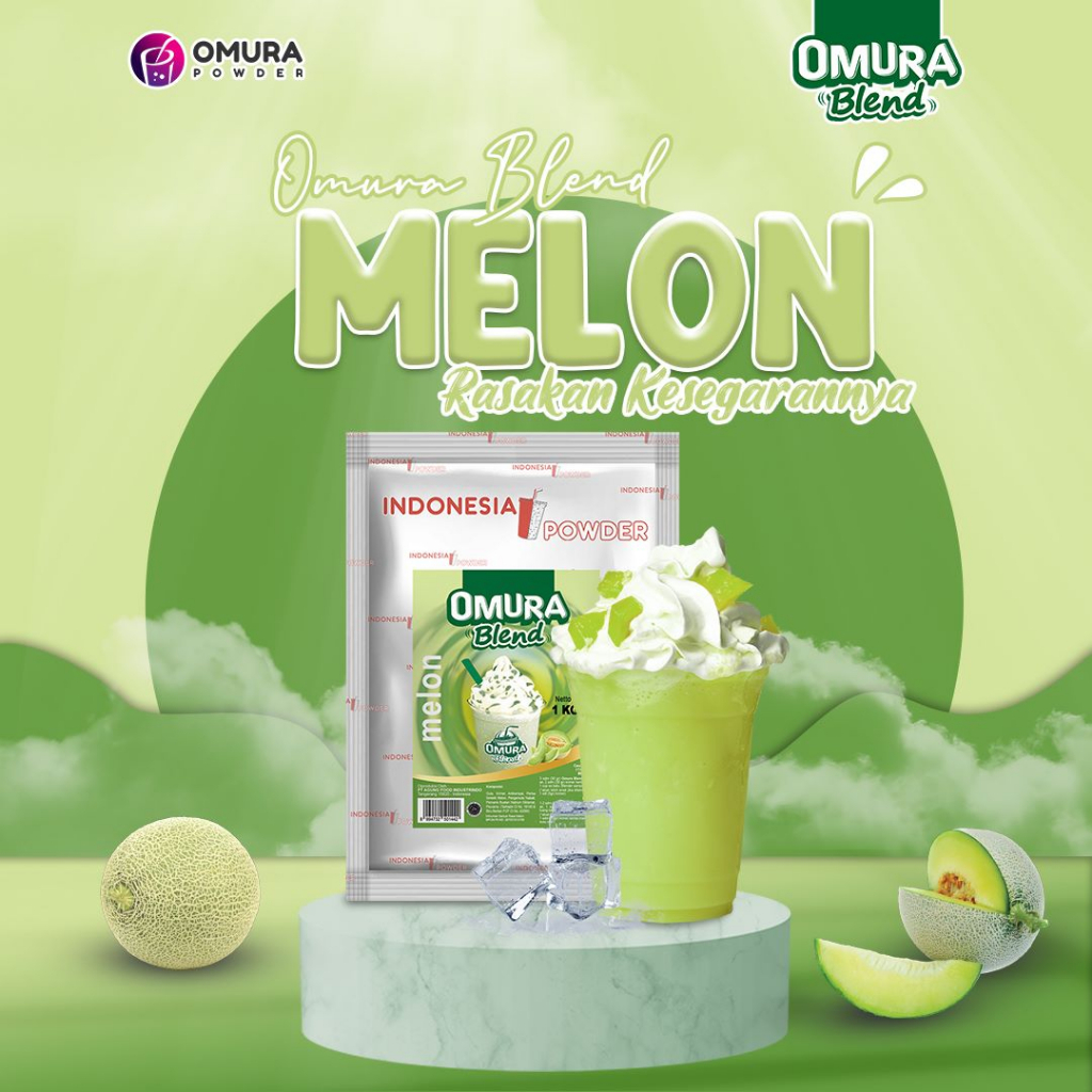 Jual BLEND Bubuk Minuman Premium Rasa Melon Mix Gula 1 Kg & 500 Gram ...