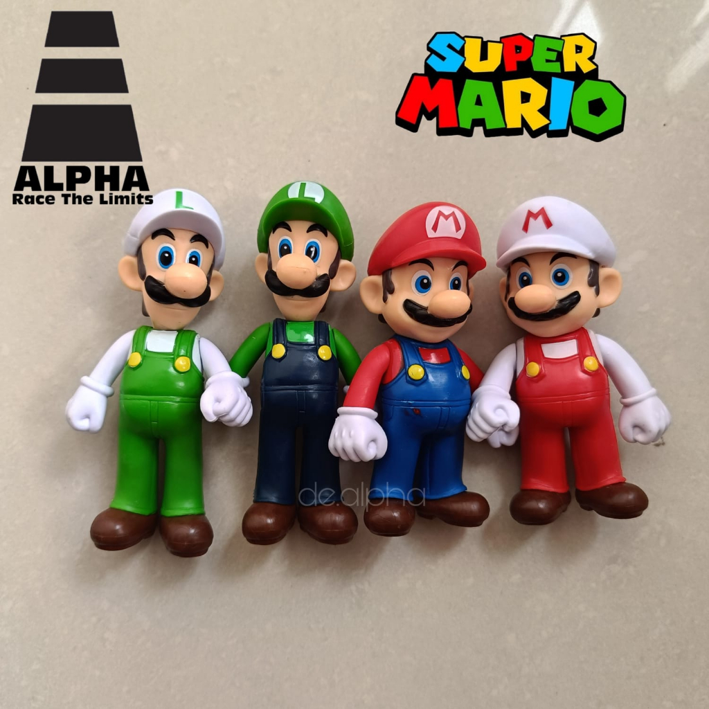 Jual ACTION FIGURE MARIO BROSS SET ISI 4 MAINAN SUPER MARIO BROS HADIAH ...