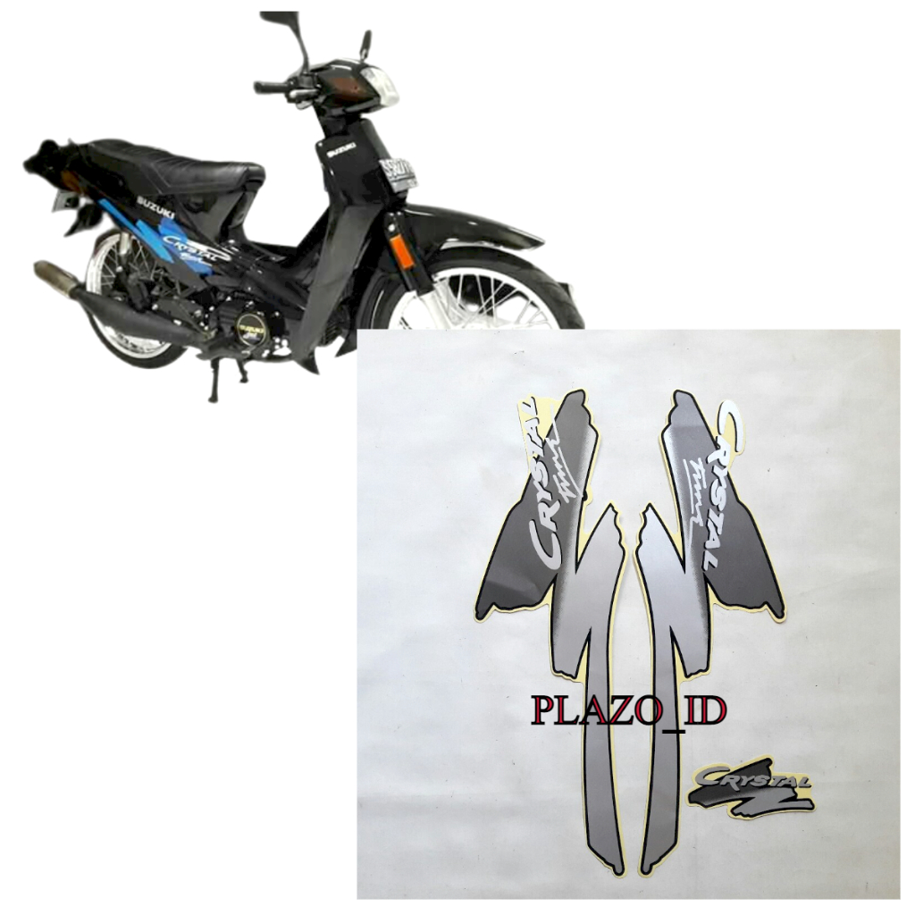 Jual stiker striping lis body motor suzuki crystal tune 1993 abu ...