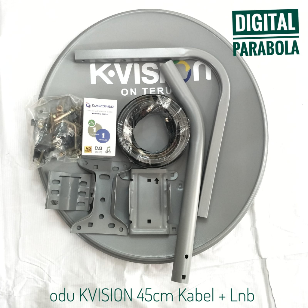 Jual Odu Parabola Kvision 60cm+Kabel & Lnb - Parabola Mini Kvision 60 ...