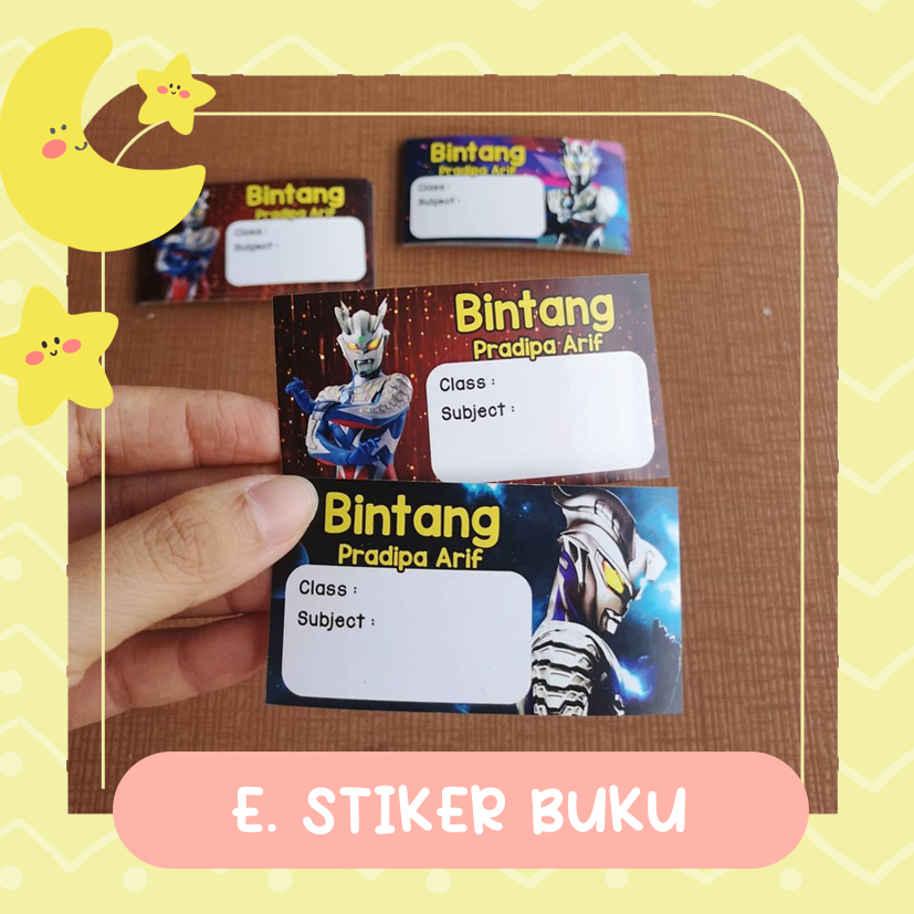 Jual Label Nama Sticker Buku, Desain Suka-Suka | Shopee Indonesia