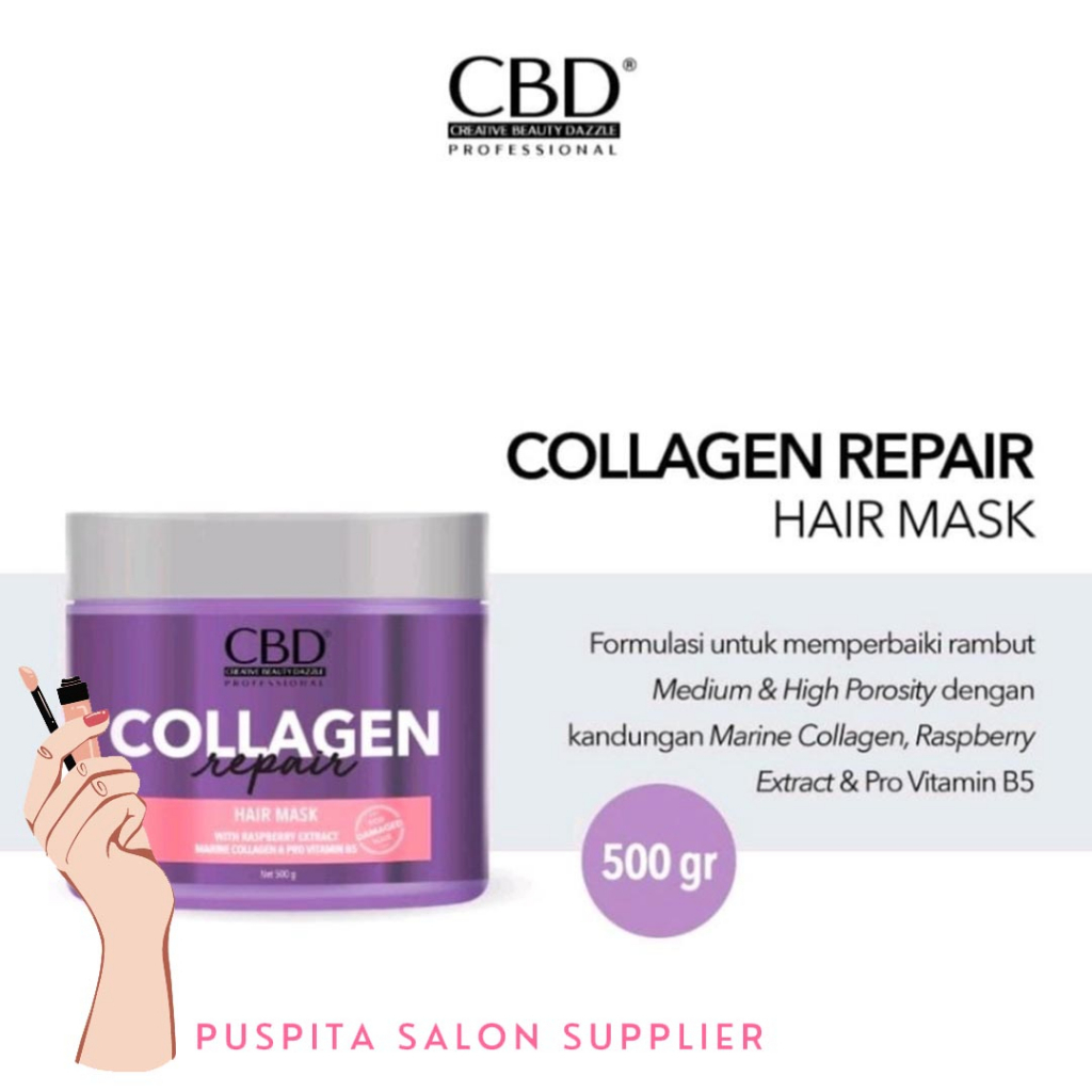 Jual CBD Collagen Repair Hair Mask 500g | Shopee Indonesia
