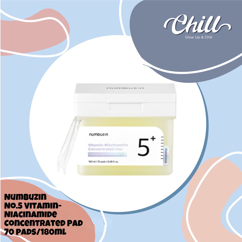 Jual Numbuzin No.5 Vitamin-Niacinamide Concentrated Pad 70 pads/180ml | Shopee Indonesia