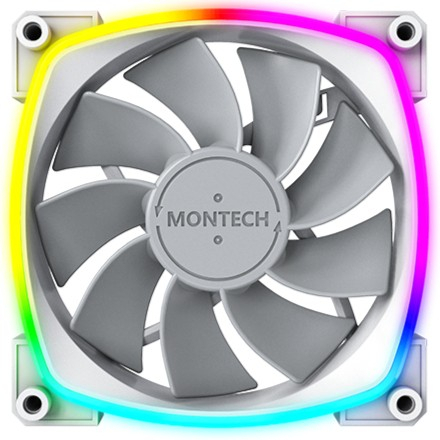 Jual MONTECH RX120 PWM ARGB WHITE SINGLE PACK 120MM FAN CASE CASING ...