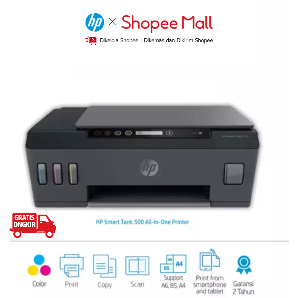 Jual HP Printer Smart Tank 500 (Print, Scan, Copy) Printer Murah ...
