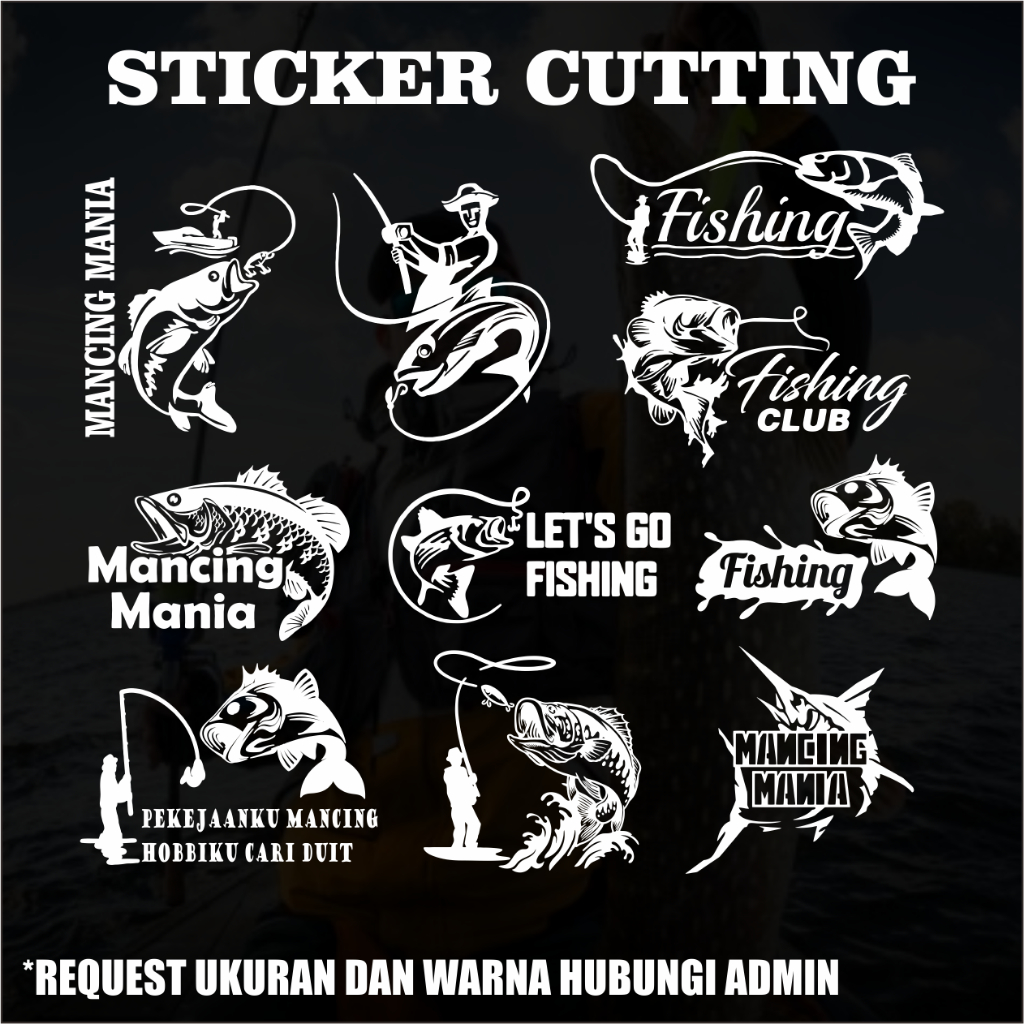 Jual Stiker Cutting Mancing Mania / Stiker Cutting | Shopee Indonesia