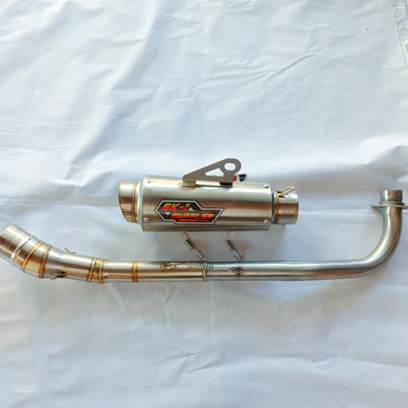 Jual knalpot racing sk1 drag 200cc pnp motor all bebek Jupiter Vega grand Supra smash blade Revo ...