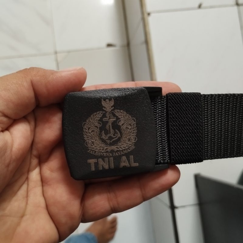 Jual Sabuk Gesper Ikat Pinggang Tactical anti X Ray Logo TNI AL | Shopee Indonesia
