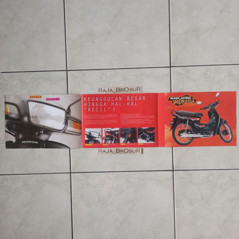Jual Poster brosur katalog leaflet jadul lawas Honda Black Astrea ...