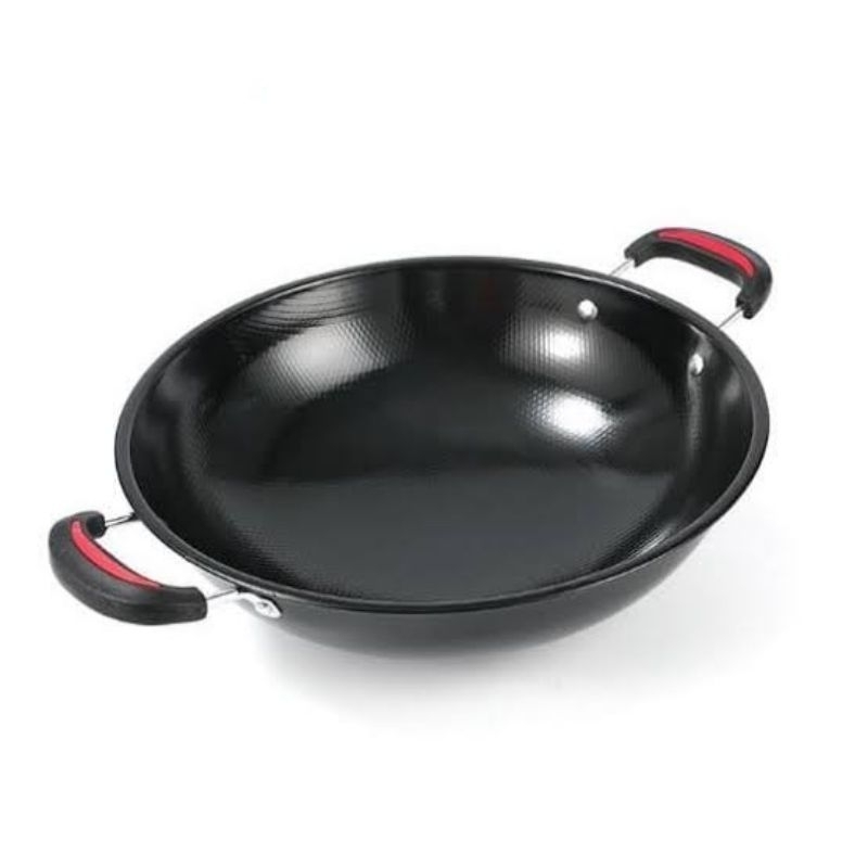 Jual Wajan Enamel / Wajan Gagang 32 cm / Wajan kuping 34 | Shopee Indonesia