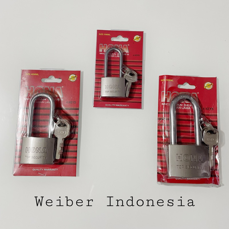 Jual Gembok HONA/Gembok Besi 30 mm/40 mm/50 mm/Panjang | Shopee Indonesia