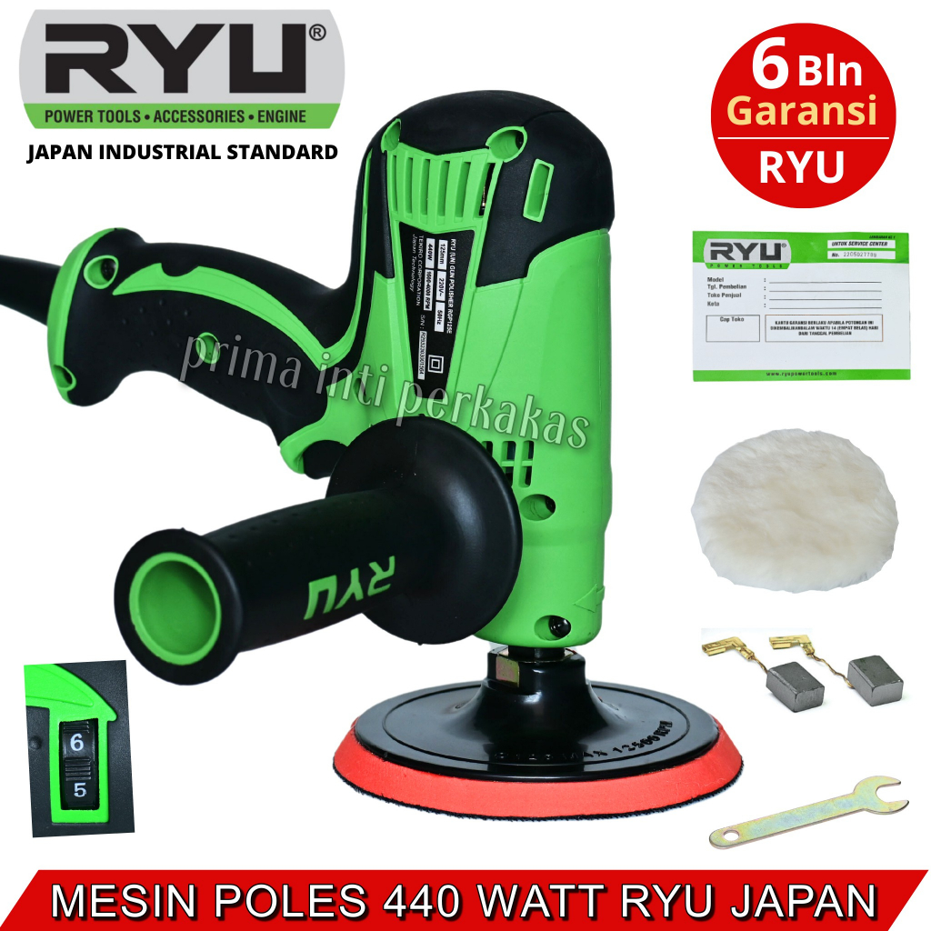 Jual MESIN POLISHER POLES 5 INCH RYU TEKIRO RGP 125E | Shopee Indonesia