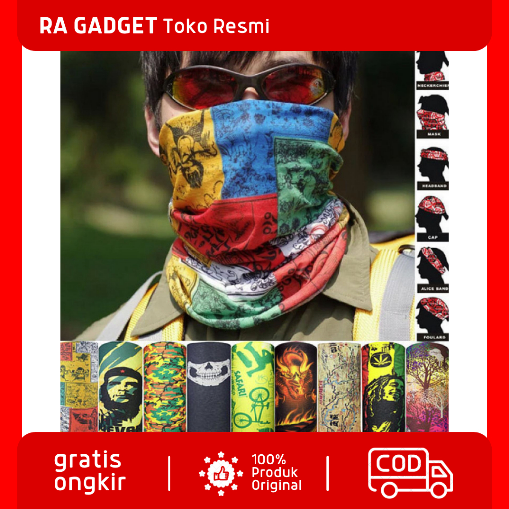 Jual Slayer Penutup Muka Wajah buff Outdoor Bike Riding Scraft / Masker ...